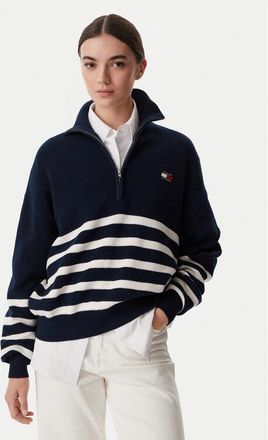 Tommy Jeans Pullover DW0DW22928 Dunkelblau Regular Fit