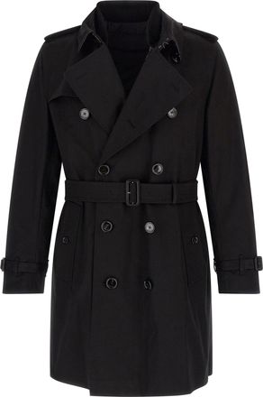 Burberry 2-in-1 with Removable Quilted Vest Trench Coat - Black