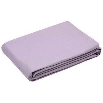 Eden Paris Housse de couette en percale de coton uni 260 x 240 cm Elys&eacute;e violet