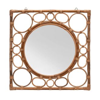 Anna + Nina Miroir en bambou Anna + Nina