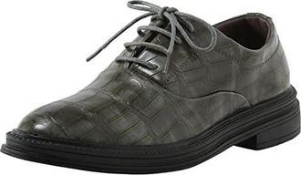 Generic Chaussures de mariage classiques &agrave; lacets pour homme - Bout pointu - En cuir - Talon bloc - Antid&eacute;rapantes - Tendance - Large - Pour le bureau et les 