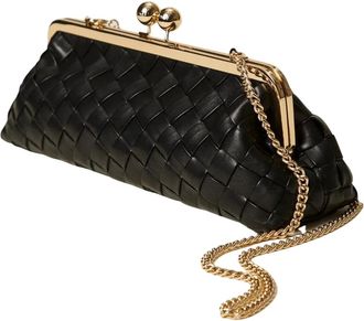 Twinset Femme, Sacs, Noir, Taille: ONE Size Woven Clutch