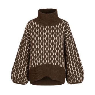H&eacute;st H&eacute;st, Damen, Strickwaren, Braun, SGr&ouml;&szlig;e