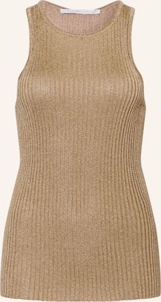 Stella McCartney Top Mit Glitzergarn gold