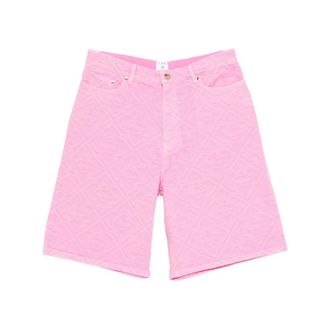 Casablanca Denim-Shorts mit Logomuster - - Shorts - Herren - Rosa - W32