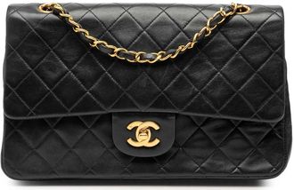 Chanel Hobo Bags - Medium Classic Lambskin Double Flap - Gr. unisize - in Schwarz - f&uuml;r Damen