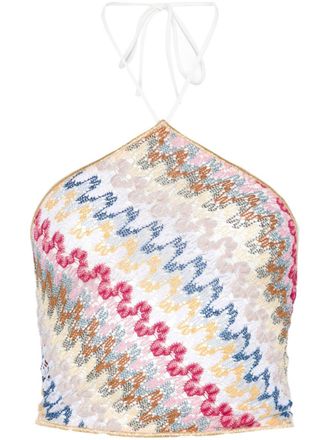 Missoni débardeur à motif zigzag - Blanc