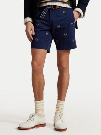 Polo Ralph Lauren Stoffshorts 710963496001 Dunkelblau Straight Fit
