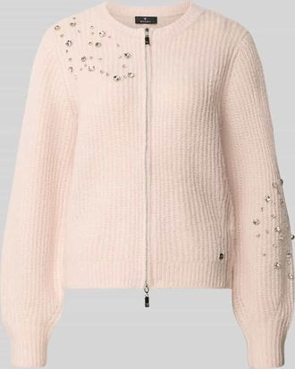 Monari Regular Fit Cardigan mit Ziersteinbesatz
