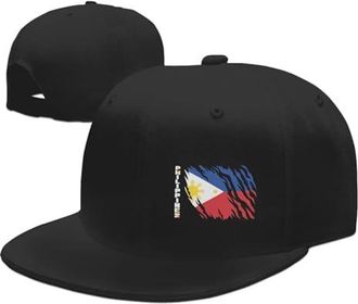 Generic Carte des Philippines Drapeau des Philippines Homme Femme Casquette Hip Hop S&eacute;chage Rapide Strapback Cap Mode Snapback Chapeau pour Sport Golf Adulte