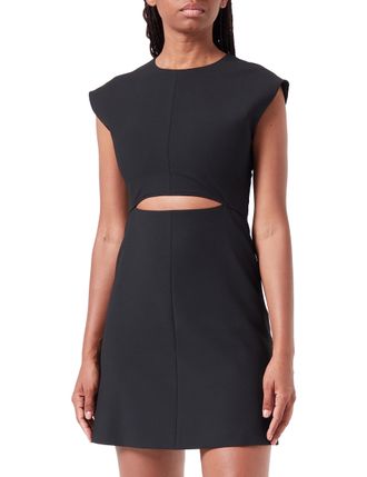 HUGO BOSS Damen Black Dress, Schwarz, 42 EU