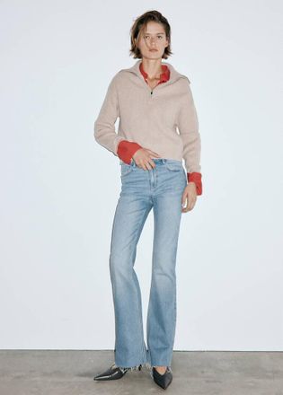 Mango Jean Fiona flare taille normale bleu moyen - Femme - 32 - MANGO