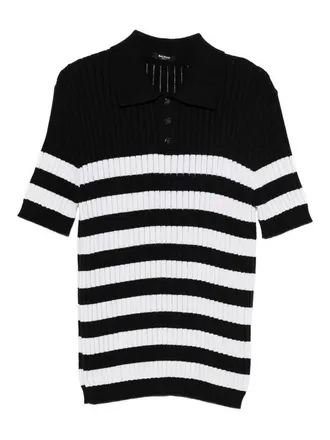 Balmain Pull Col Rond - Noir