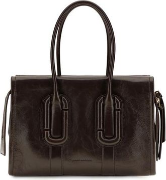 Marc Jacobs Braune Handtasche aus Kalbsleder Bos Taurus