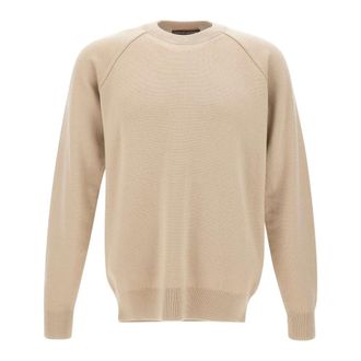 FILIPPO DE LAURENTIIS Pull en laine m&eacute;rinos extra-fine - Homme - Pulls - Beige - Taille: M