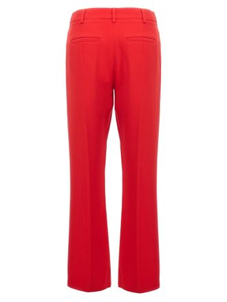 Valentino Garavani Silk Cady Trousers - Red