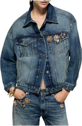 Liu Jo Tejano Giubbotto Spille Zb7308 D0418 - - Jackets - Damen - Blau - S