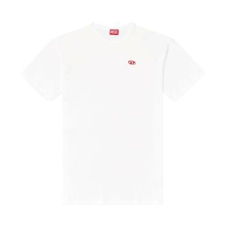Diesel Homme, Tops, Blanc, Taille: 3XL T-shirt blanc T-Boxt-T6 avec logo Oval D