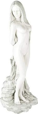 Design Toscano Venus von Pietrasanta Statue, 25,5 x 28 x 81,5 cm, Stein mit Harz, Wei&szlig;, Venusstatue, Statue, 13 Pfund, Klassisch, Mythologie, Zuhause
