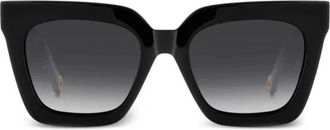 Carolina Herrera Femme, Accessoires, Noir, Taille: 52 MM Lunettes de vue &agrave; clip 80S
