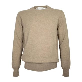 Cashmere Company Maglia Girocollo In Puro Cashmere - - Knitwear - Herren - Beige - XL
