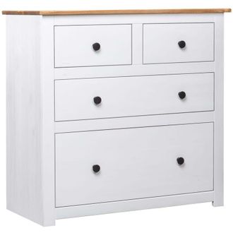 vidaXL Buffet Blanc 80x40x83 cm Pin Gamme Panama vidaXL