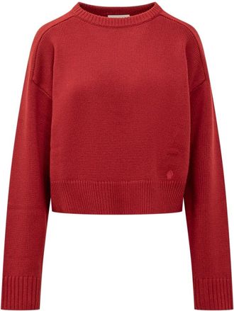 Loulou Studio Femme, Pulls, Rouge, Taille: 42 FR Bruzzi Cropped Sweater