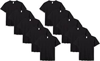 Fruit Of The Loom Valueweight Short Sleeve T-Shirt, Noir, XXL (Lot de 10) Homme