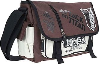 Coolchange Sac bandoulière d, Marron/Blanc