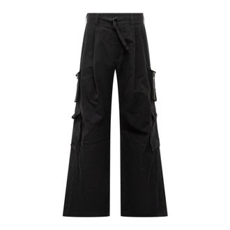 Dolce & Gabbana Faille Cargohose - - Trousers - Herren - Schwarzk - S