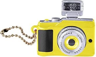 Generic Porte-cl&eacute;s et porte-cl&eacute;s avec petit appareil photo lumineux et pendentif pour plaque dimmatriculation, C, taille unique