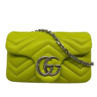 Gucci Pre-owned GG Marmont Schultertasche - - Pre-owned - Damen - Gelb - ONE SIZE