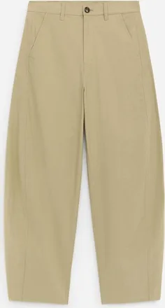 Arket Hose Mit Barrel Leg -Beige