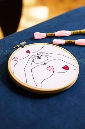 Dmc Kit broderie facile Mains de coeur par Jenni Davis
