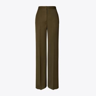 Tory Burch Damen Twillhose mit weitem Beinschnitt