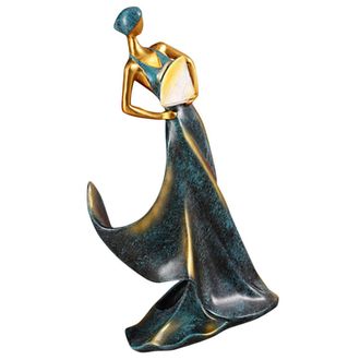 NUOBESTY JEWEDECO Tisch Weinregal aus Robustem Harz mit Sch&ouml;ner Damenfigur Moderner Weinflaschenhalter f&uuml;r Haushalt und Bar Dekorativer Rotweinhalter als Gesch