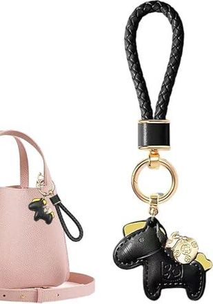 Generico Porte-cl&eacute;s Cheval Ann&eacute;e Lunaire - Charm Pour Portefeuille En Cuir,Pendentif Pour Sac Festival De Printemps,Convient Aux Adultes Collectionneurs &Eacute;tudia