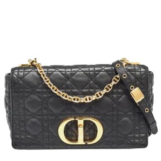Dior Pre-owned Cuir sacs-dior - Femme - Pre-owned - Noir - Taille: ONE Size