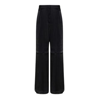 Michael Kors Iridescent Wide Leg Schwarze Hose - - Trousers - Damen - Schwarzk - XS