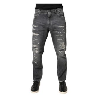 Dolce & Gabbana Homme, Jeans, Gris, Taille: L Jeans Slim-fit