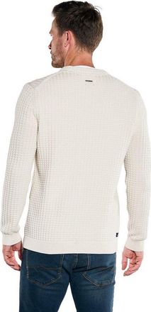 Engbers Rundhalspullover Herren Strickpullover, Creme