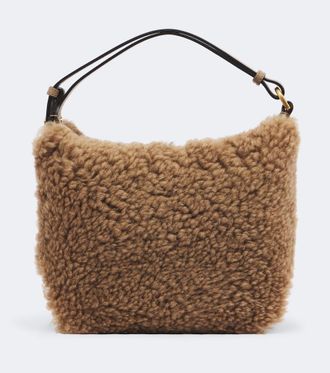 Tod's Henkeltasche Metal Dots Mini aus Shearling