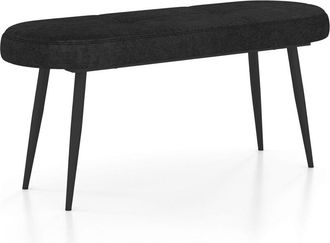 Costway Banc Entree 113 cm pour 2 Personnes, 300 kg Large Capacit&eacute;, Coussin Rembourr&eacute; en Eponge, Banc &agrave; Chaussures, Coussinets Antid&eacute;rapants, Pieds