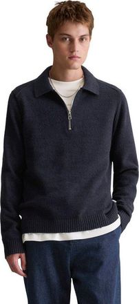 Marc O'Polo Denim Langarm-Poloshirt aus Bio-Baumwolle