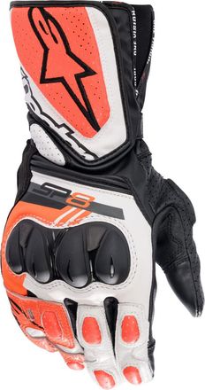 Alpinestars SP-8 V3 Motorradhandschuhe (Black/Red/White,L)