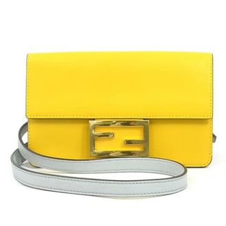 Fendi Sac bandouli&egrave;re doccasion - Femme - Pre-owned - Jaune - Taille: ONE Size