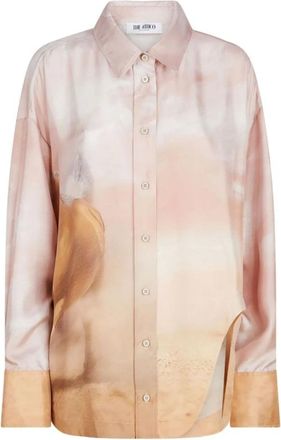 The Attico Femme, Blouses et Chemises, Multicolore, Taille: 36 FR Chemise en Twill de Soie Imprimée
