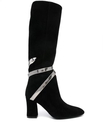 Rene Caovilla bottes Juniper 80 mm - Noir