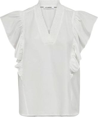 Co'Couture Femme, Blouses et Chemises, Blanc, Taille: 38 FR Blouses