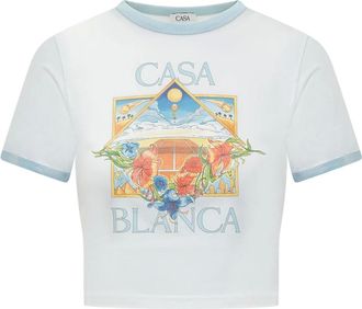 Casablanca Femme, Tops, Blanc, Taille: 40 FR T-shirt court